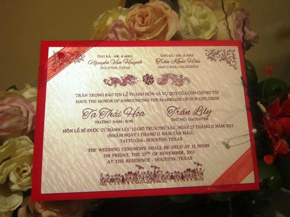 Vietnamese Wedding Invitation Template SampleTemplatess Vietnamese Wedding Invitation Template SampleTemplatess