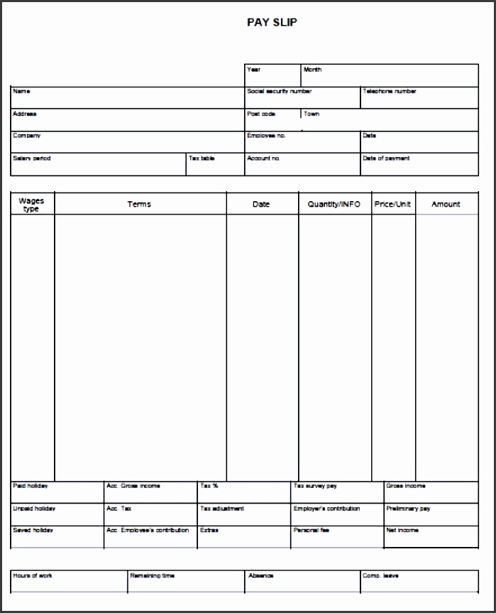 9 Free Paycheck Stub Template SampleTemplatess SampleTemplatess