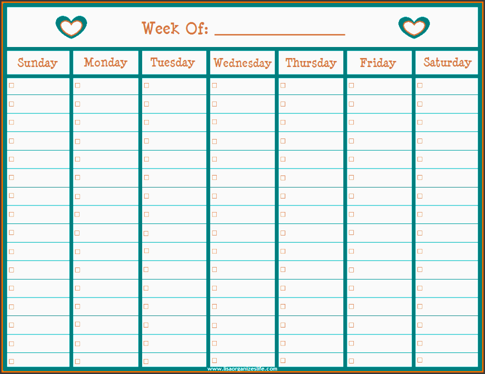 8 Student One Week Planner Template SampleTemplatess SampleTemplatess