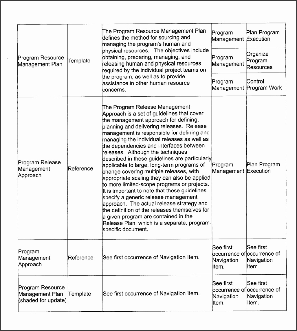 Process Improvement Project Plan Template