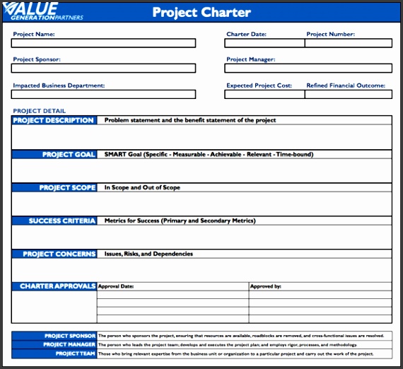Pmbok Project Charter Template Image To U Pmbok Project Charter Template Image To U