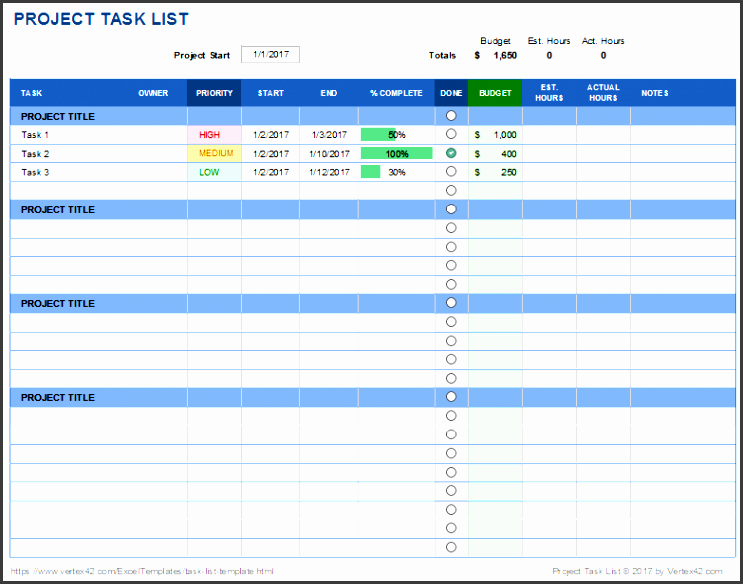 5 Official Task List Template - SampleTemplatess - SampleTemplatess