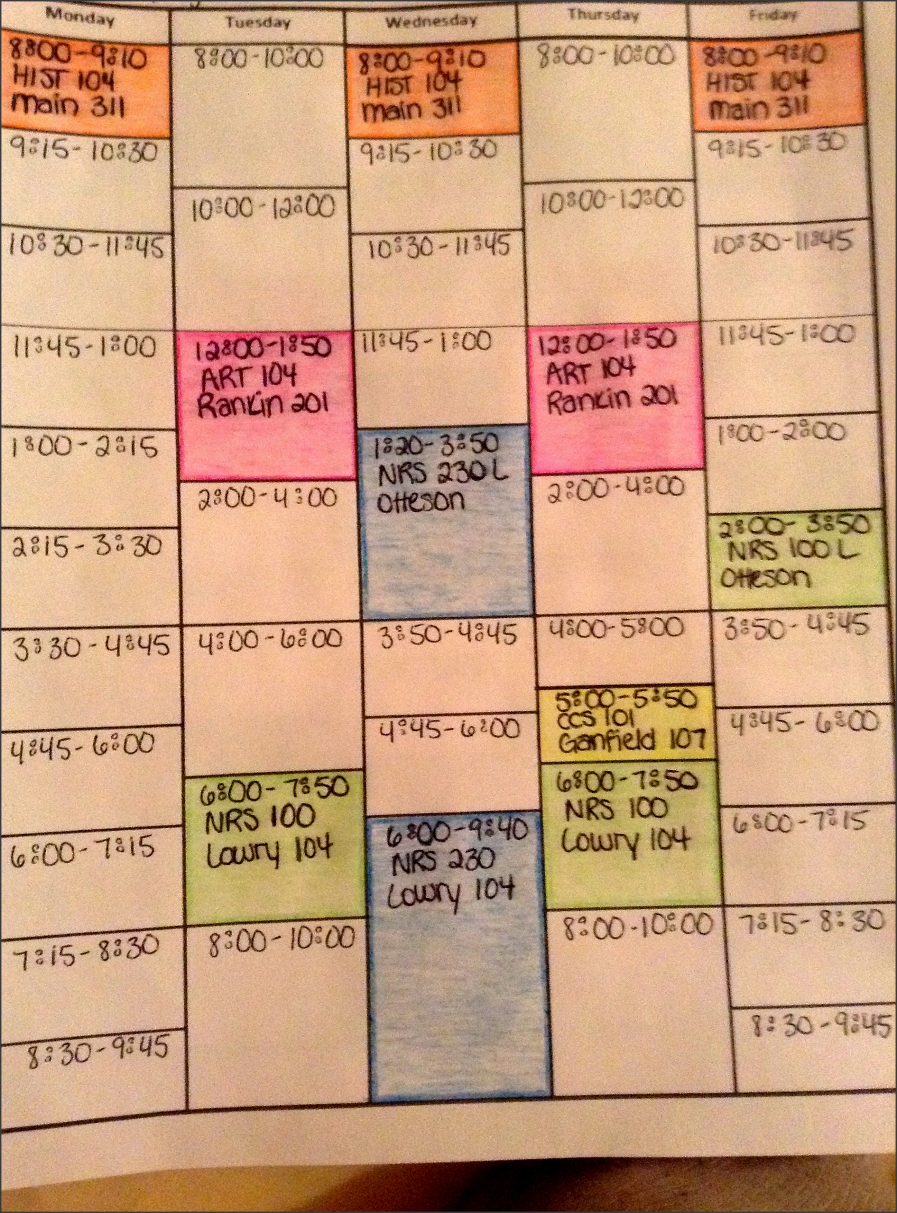 8 Online College Year Planner Free Of Cost SampleTemplatess